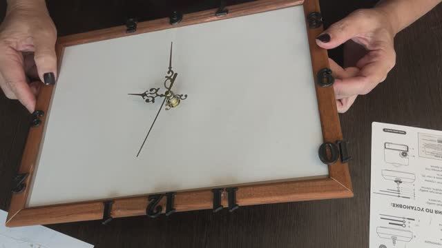 Часы своими руками. Сделала за 30 минут сама. Мастер класс пошагово