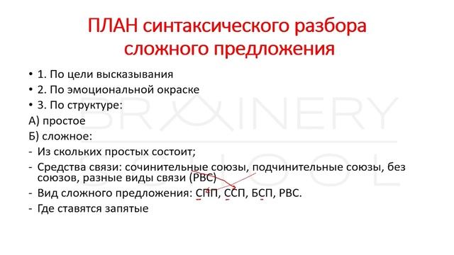 СИНТАКСИЧЕСКИЙ РАЗБОР СЛОЖНОГО ПРЕДЛОЖЕНИЯ. 5 КЛАСС
