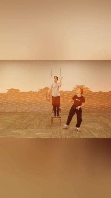 Парная работа в жонглировании🤹