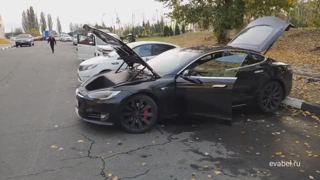 Tesla Model S рестайлинг eva коврики в салон и багажник evabel.ru 88002224845