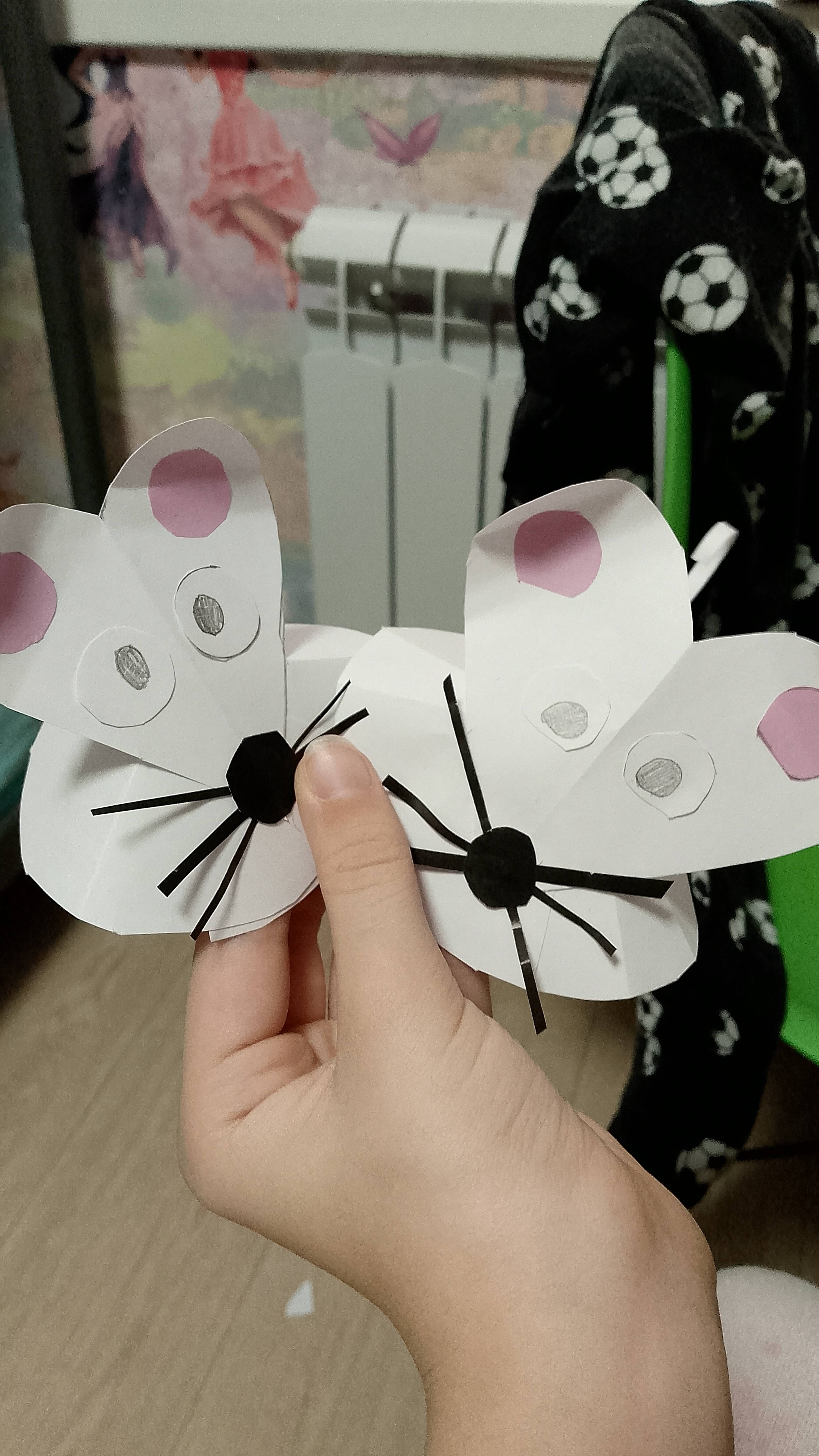 Делаю мышку из бумаги! Туц Туц Туц!