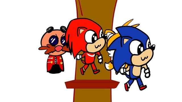 Забавная и милая анимация Соника — «Прятки» - Sonic