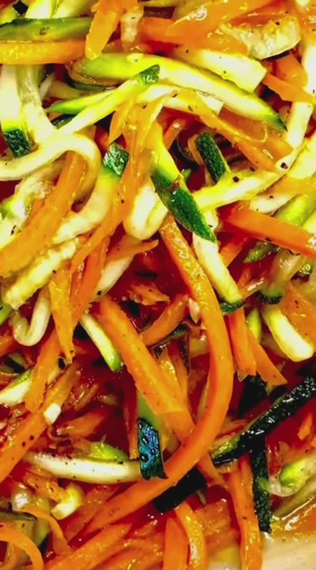 Морковь и кабачок-салат «Спагетти»!