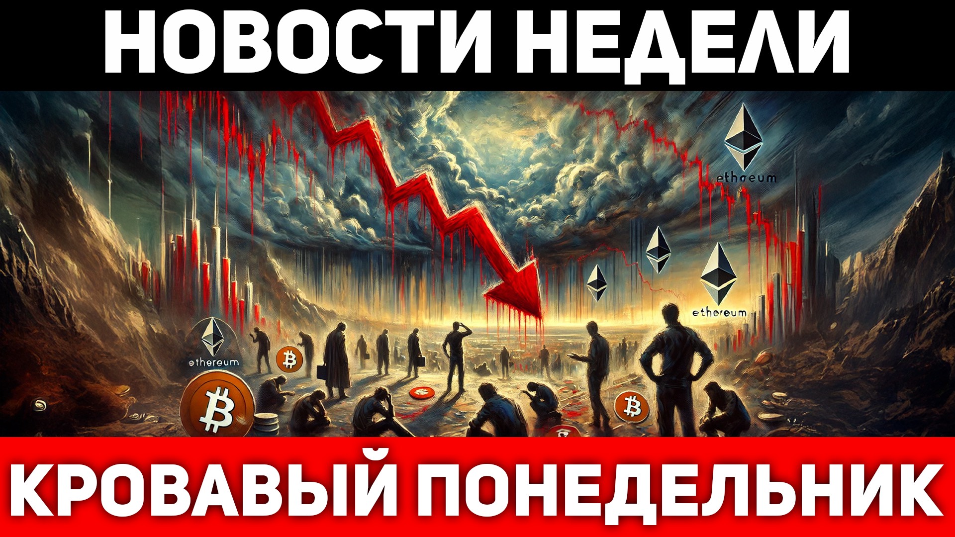 Новости недели. Кровавый крипто понедельник