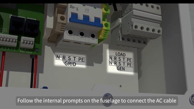 Установка гибридного низковольтного трехфазного инвертора DEYE 5-12 KW