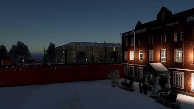 Ночная прогулка. Московский монастырь Всех Скорбящих радости в 1917 году.