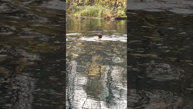 Купание в Голубом озеро 3 минуты  город Казань