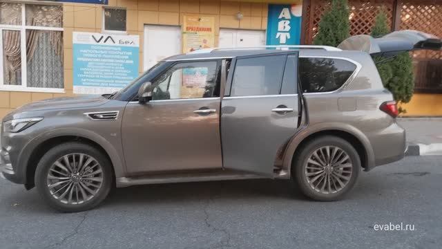 Infiniti QX80 2й рестайлинг eva коврики в салон и багажник нестандарт evabel.ru 88002224845
