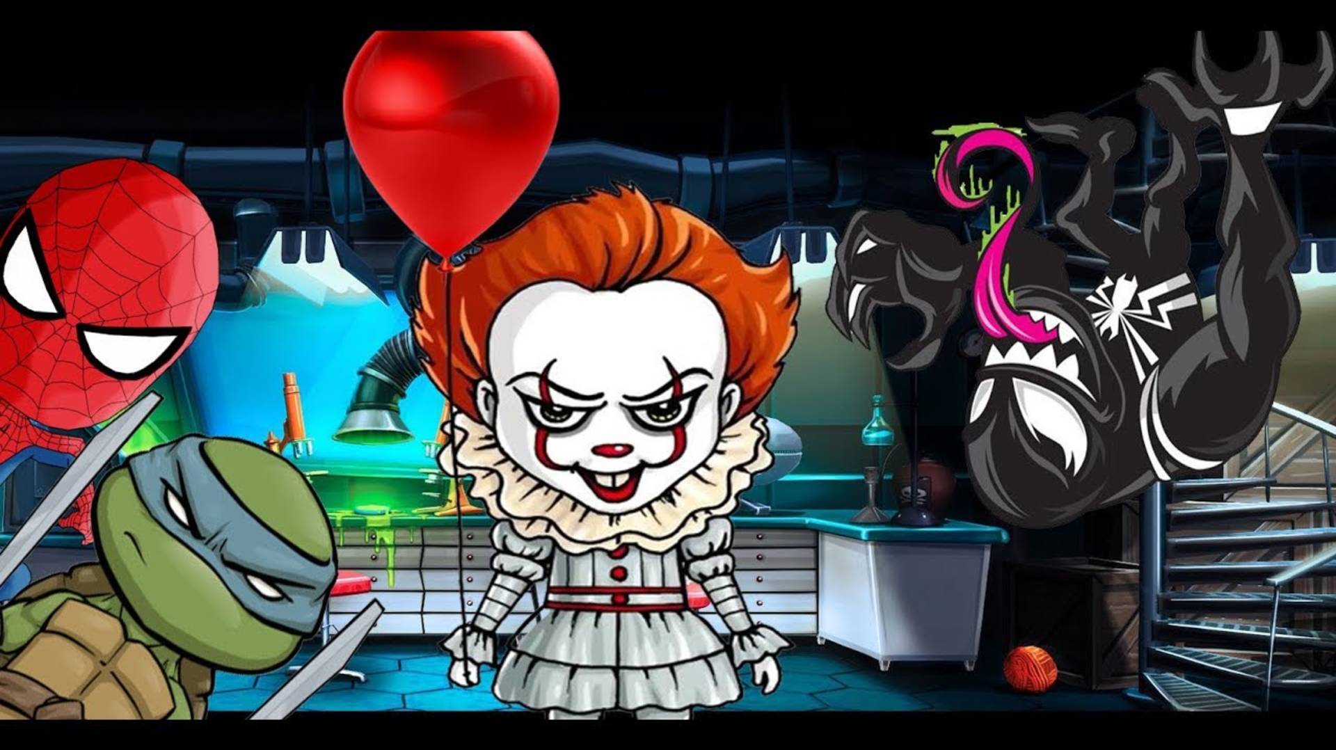 КУКЛА БИЛЛИ вернулась! Клоун ПЕННИВАЙЗ выпускает ЗОМБИ! СТРАШИЛКИ для детей. СПАЙДЕР и НИНДЗЯГО!