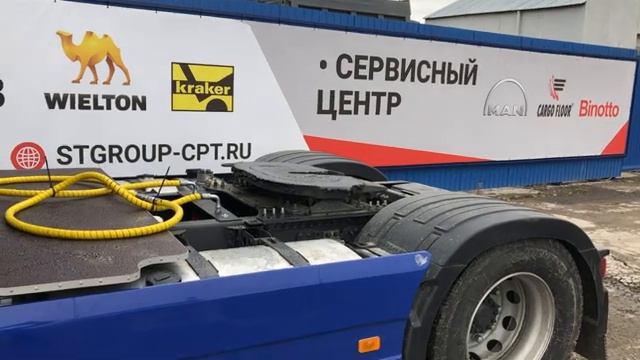 Гидрофикация тягача для работы с щеповозом (фанерный щит за кабину)