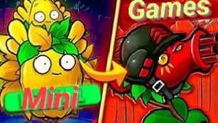 Растения 🆚 зомби фьюжн, мини игры Зума и Тарзанки.