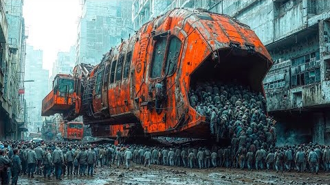 В этом мире людей убирают бульдозерами с улиц и перерабатывают в еду для бедняков