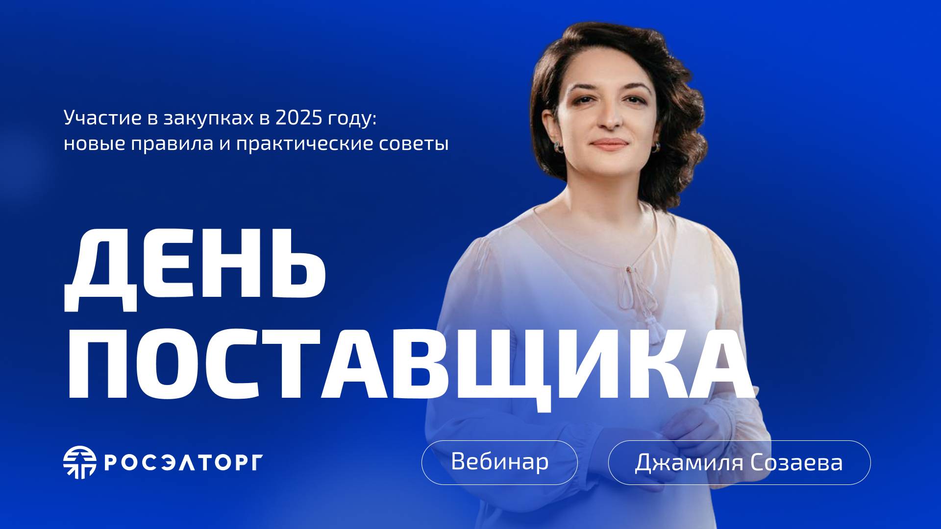 День поставщика Росэлторг. Участие в закупках в 2025 году: новые правила и практические советы