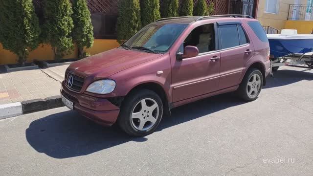 Mercedes M class и лодка Кайман 350 eva коврики evabel.ru 88002224845
