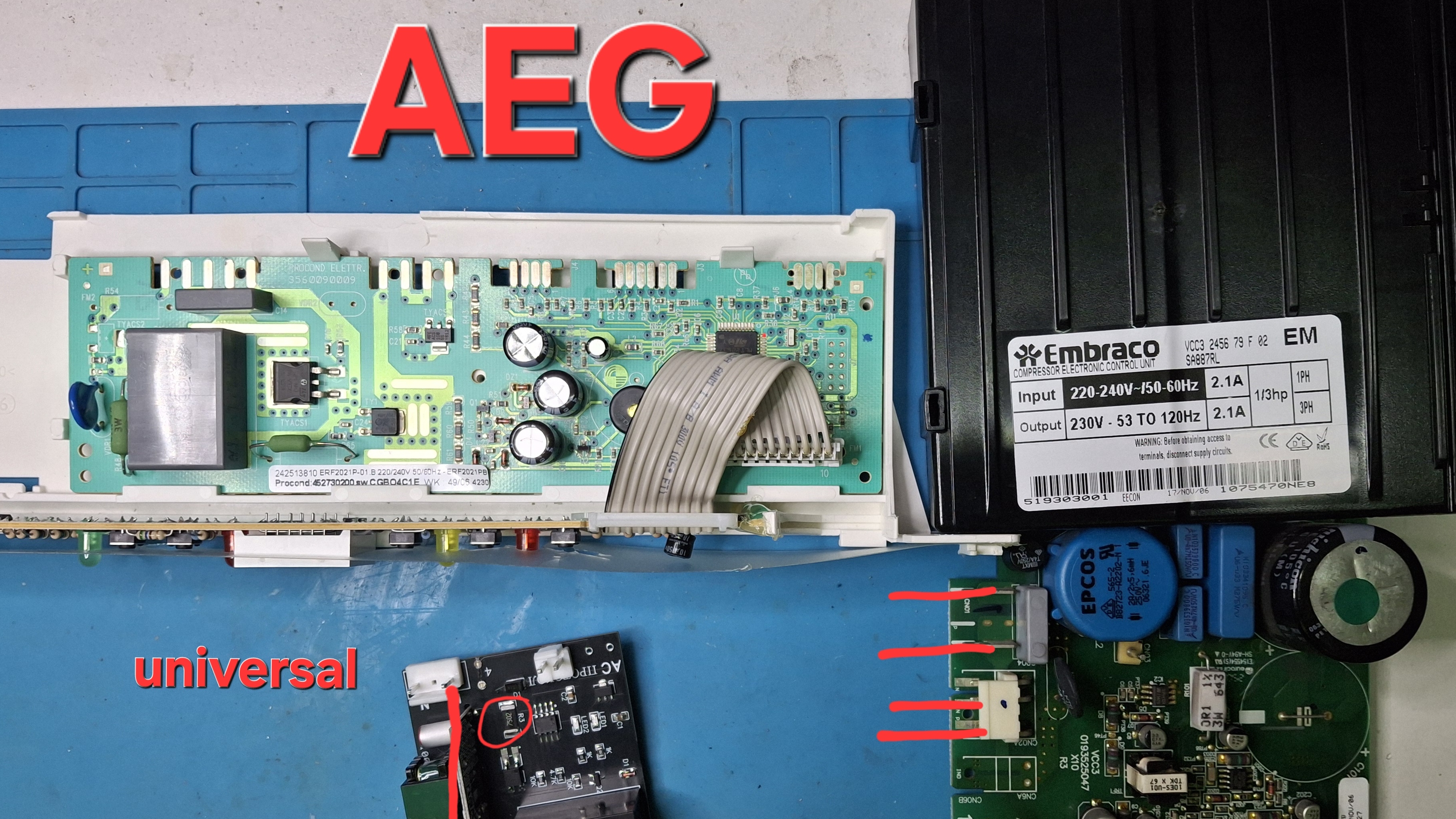 Обманка холодильника AEG