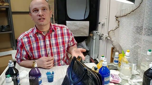 Как покрасить сумку металлик... RANGA live.