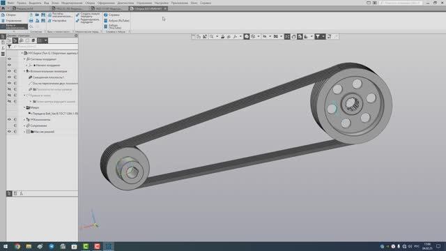 Азбука ВиМП_часть 71. Клиноремённая передача в сборке