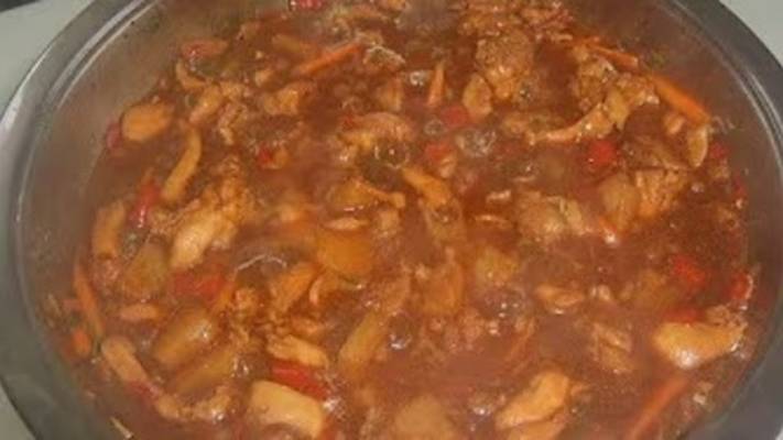 Куриное мясо в кисло-сладком соусе. Маринкины творинки. Всем МИРА и Добра!