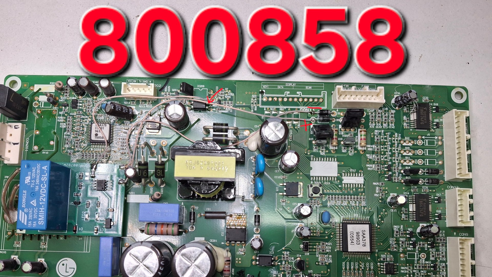 Обманка на модуль 800858 холодильника LG