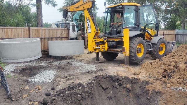 Монтаж колец 2м∅ кольца, без заезда варавайки.