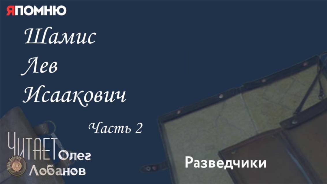 Шамис Лев Исаакович .Часть 2. Проект "Я помню" Артема Драбкина. Разведчики.