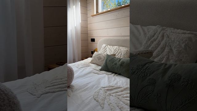 Дизайн интерьера спальни в доме из клееного бруса Scandi 110 New