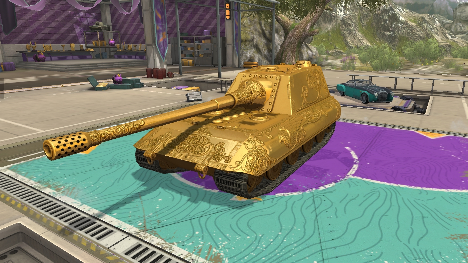 Jg.Pz. E100 Gold сколько фармит, итересно? Тогда смотри мой бой на отметку "Мастер" #Танки Блитц