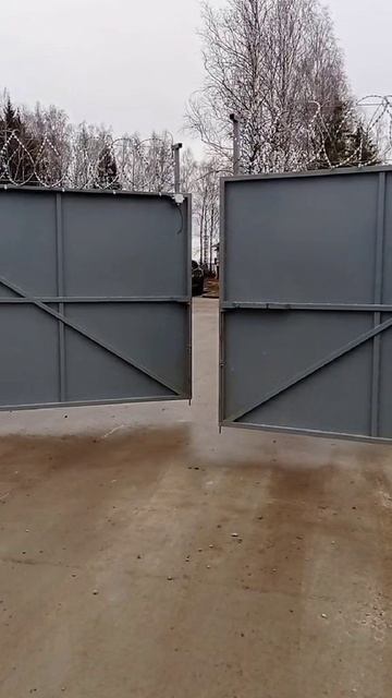Распашные ворота с автоматикой I Промышленные ворота I Ворота распашные