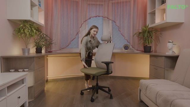 Зеленое универсальное кресло для удаленки FALTO SOUL