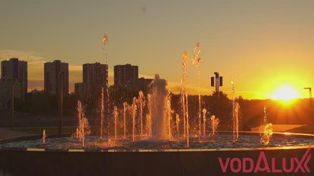 Цветомузыкальный фонтан в технопарке в Московской обл. в Сходне 2022