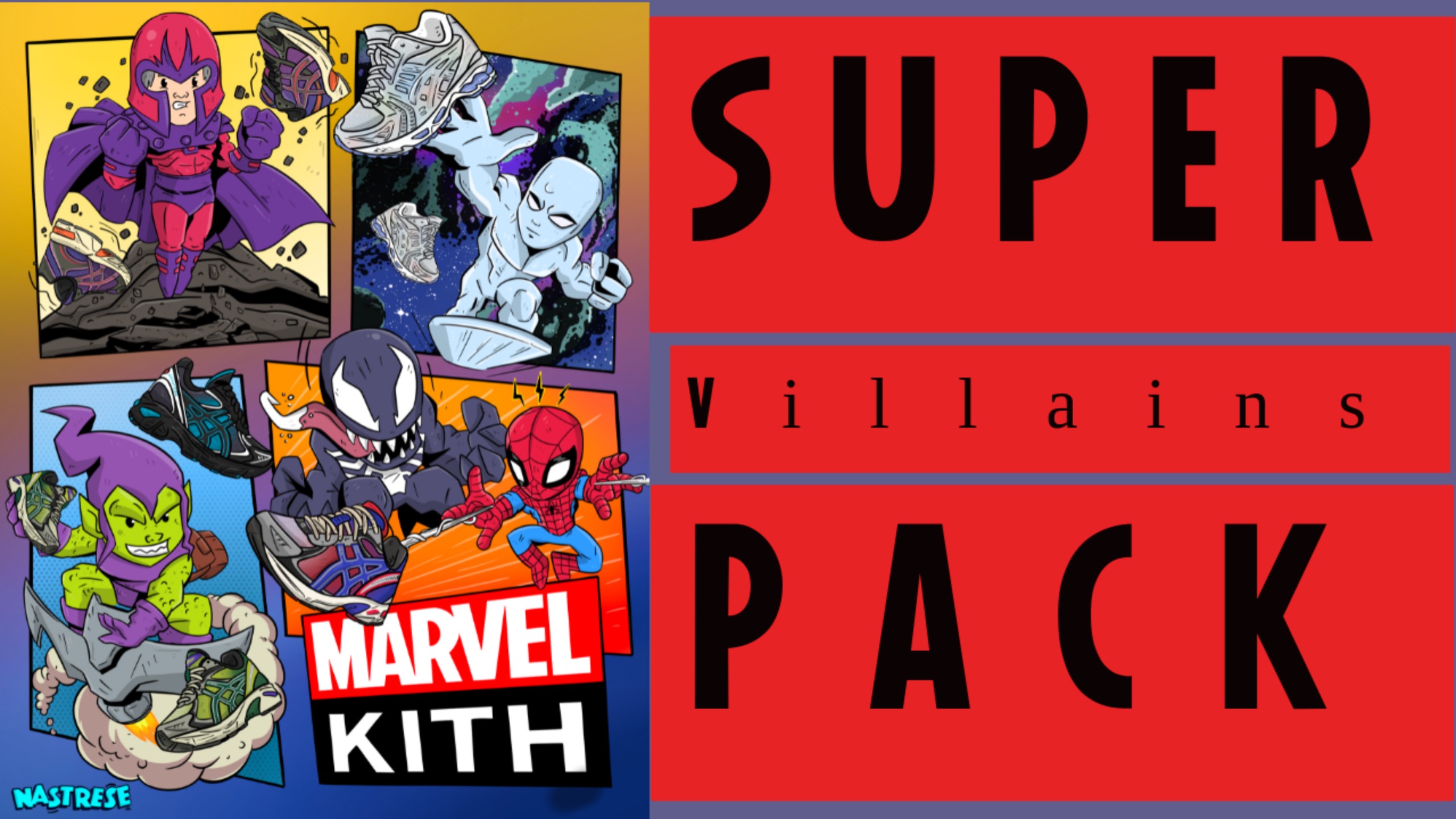 Обзор кроссовок №230: Asics x KITH x Marvel "Super Villains Pack"