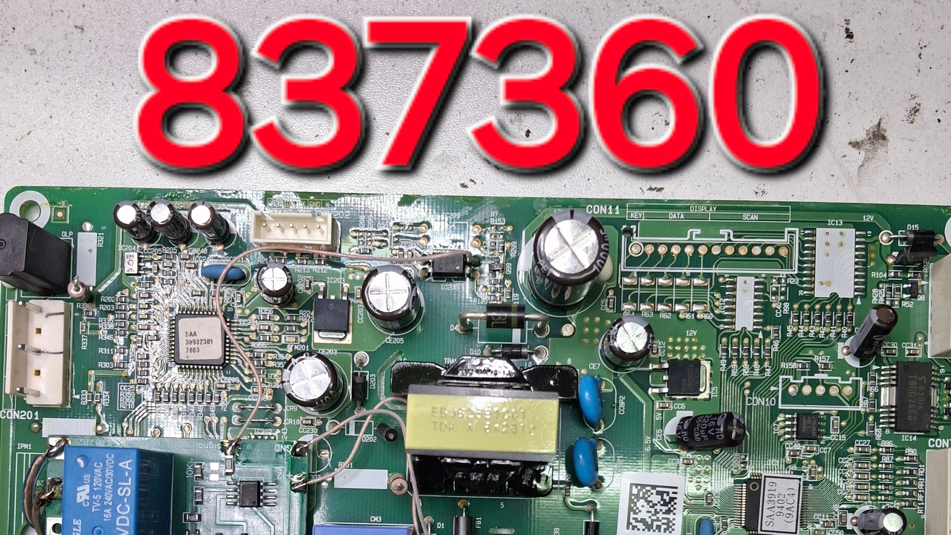 Обманка на модуль 837360 и 827967 холодильника LG