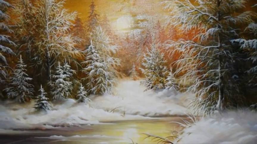 ЗИМНИЕ ПЕЙЗАЖИ  ЮРИЯ КОРНИКОВА .