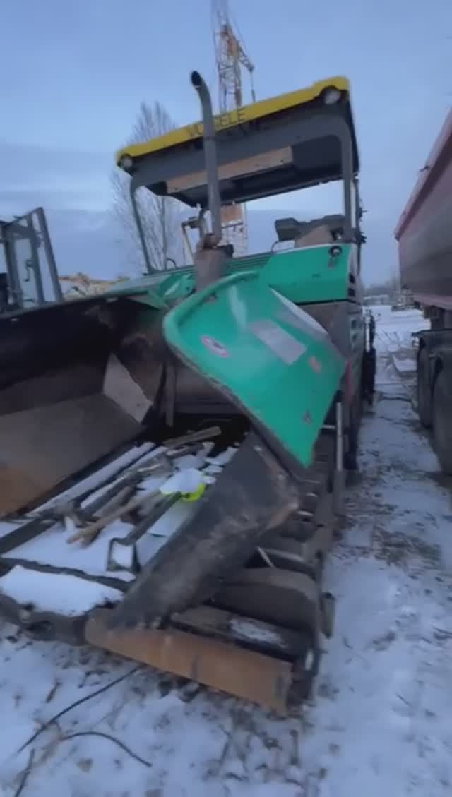 Асфальтоукладчик Vogele Super 1900-2/AB600-2TV, 2008 г.в., видео осмотра