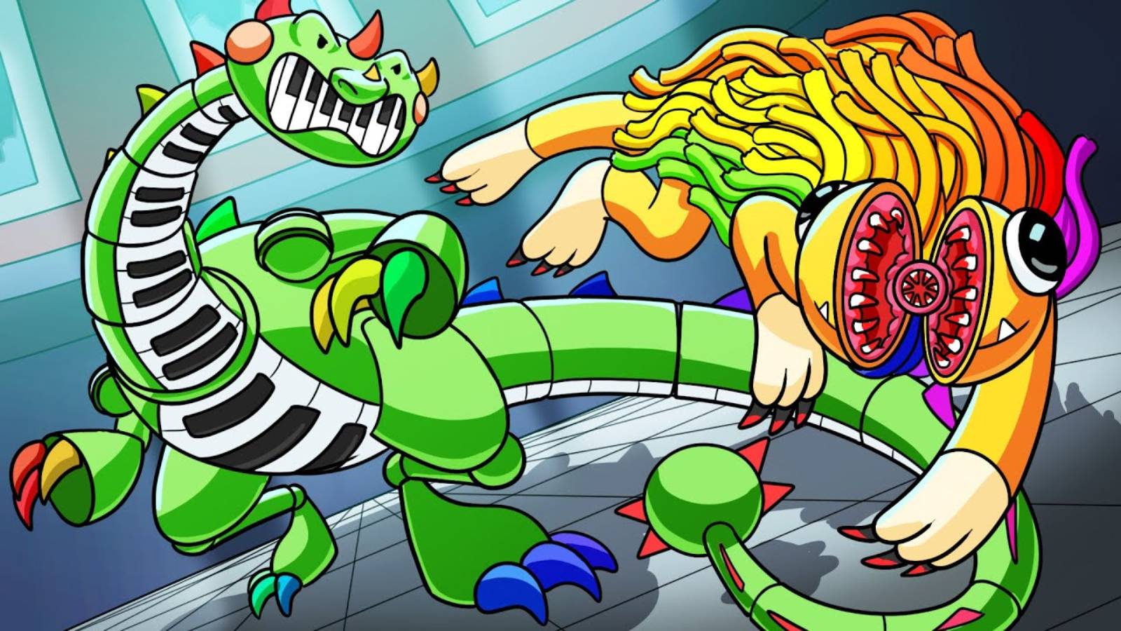 Пианозавр против Ярнаби PoppyPlaytime (Мультик Анимация)