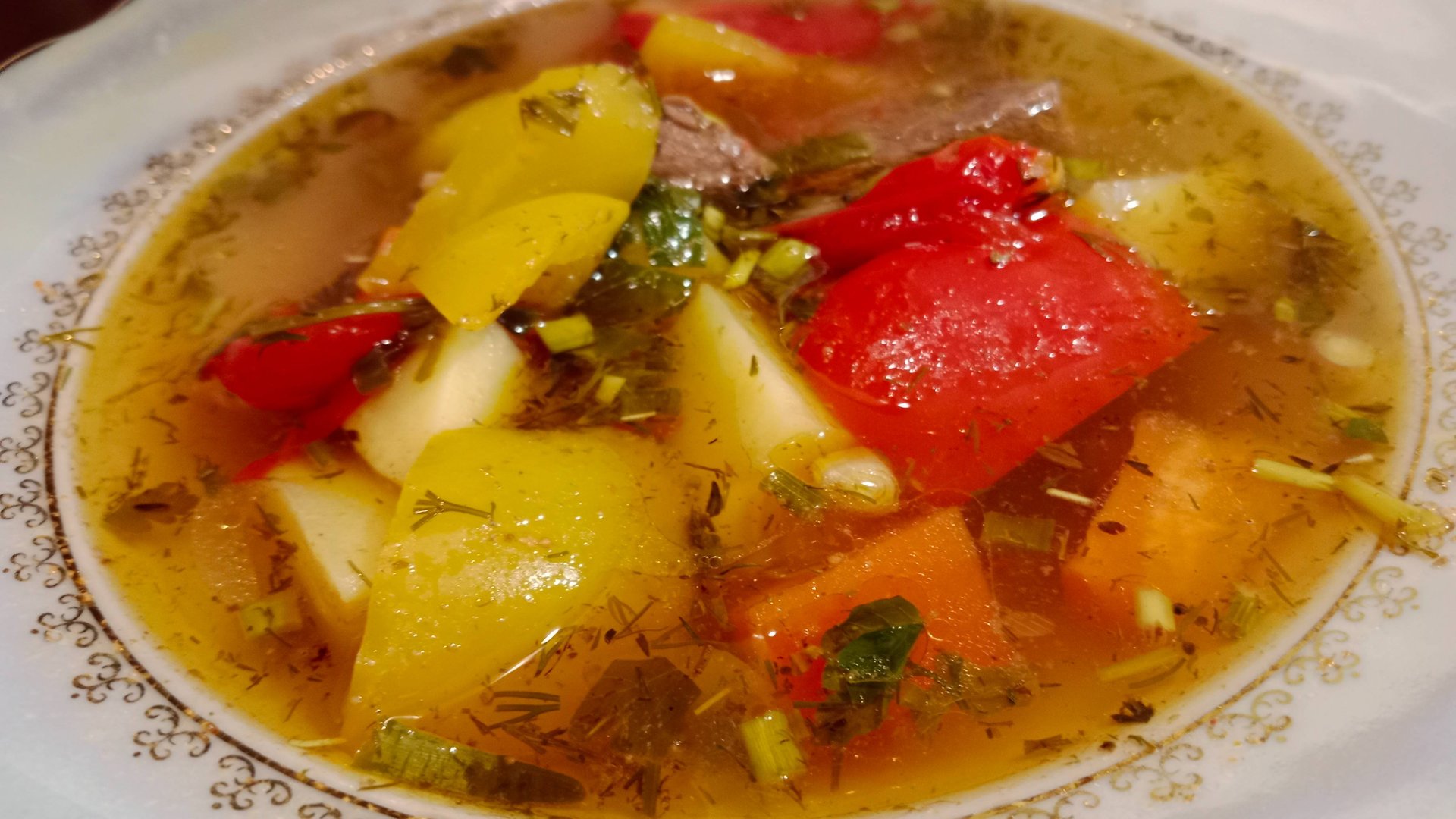 Шурпа и Мясо тушеное