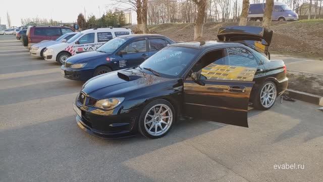 Subaru Impreza WRX STI 2-e поколение 2й рестайл коврики в салон из Бельгийского ковролина evabel.ru