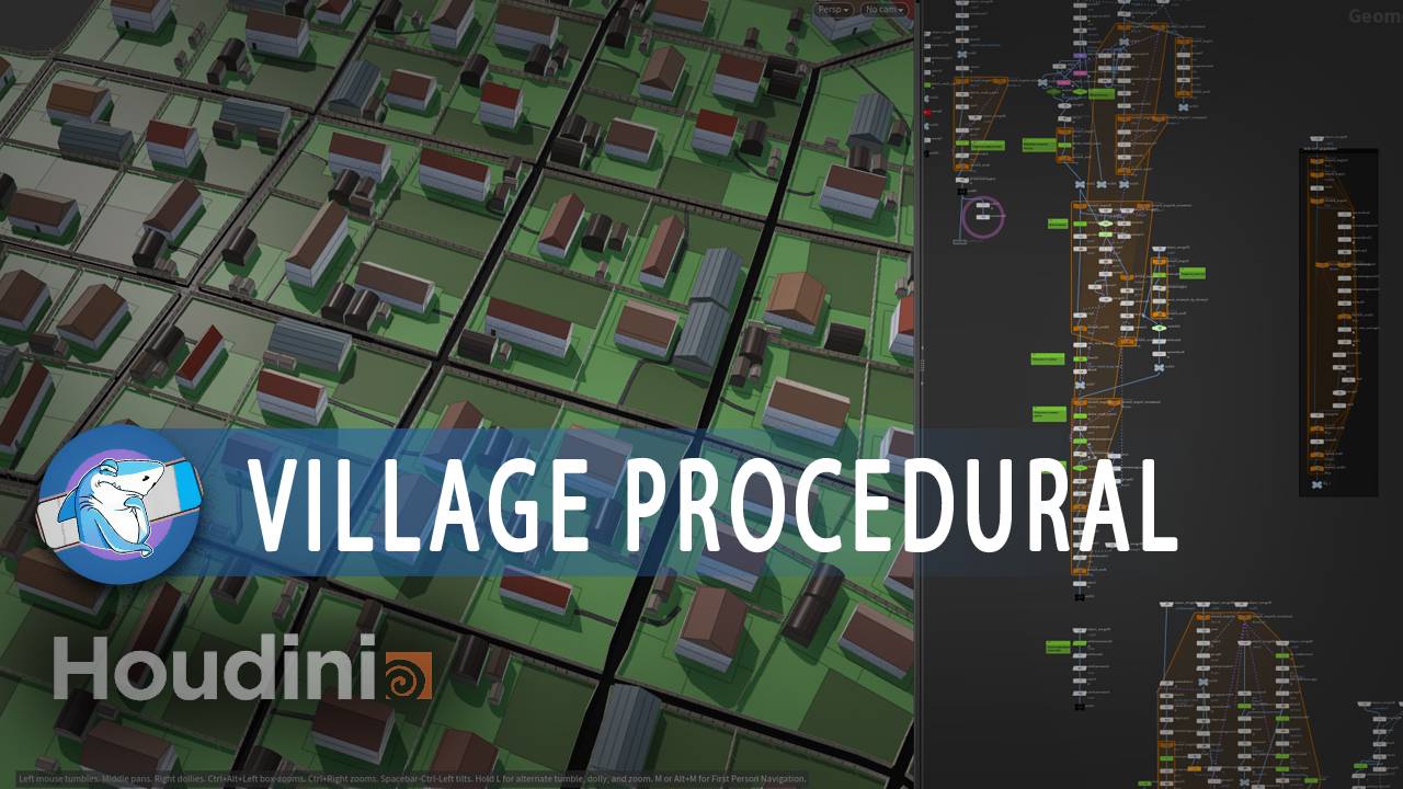 Обзор процедурной деревни - Houdini 20.5