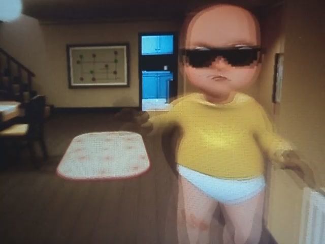 играем малыша в жёлтом!!!