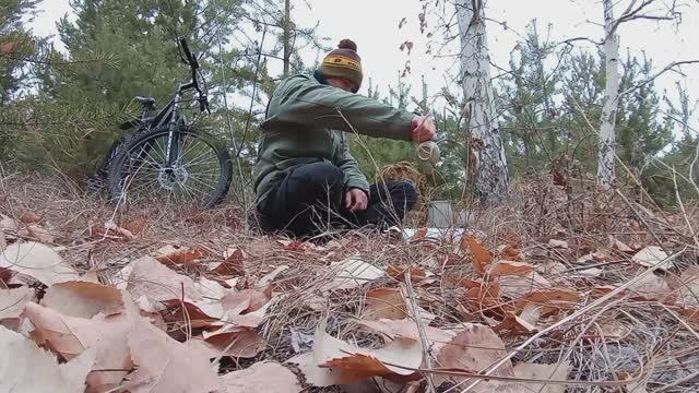 Покатушки на велосипеде и чай.