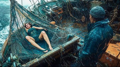 Мужчина поймал сирену в свою сеть и забрал её домой,но потом за ней пришёл её муж