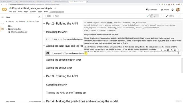 005 Step 3 - Constructing an Artificial Neural Network Adding Input --& Hidden Layers