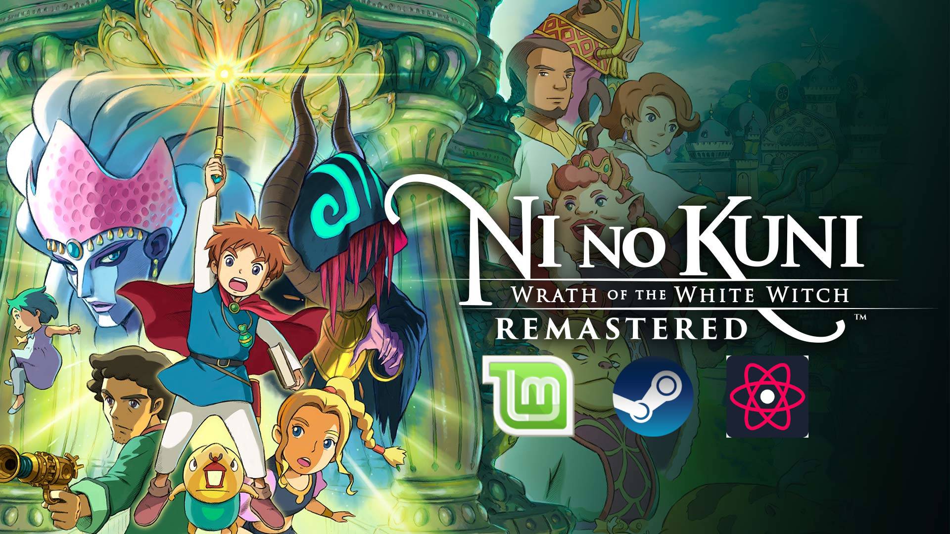 Ni no Kuni: Wrath of the White Witch Remastered. Linux Mint 20. Геймплей. Без комментариев.