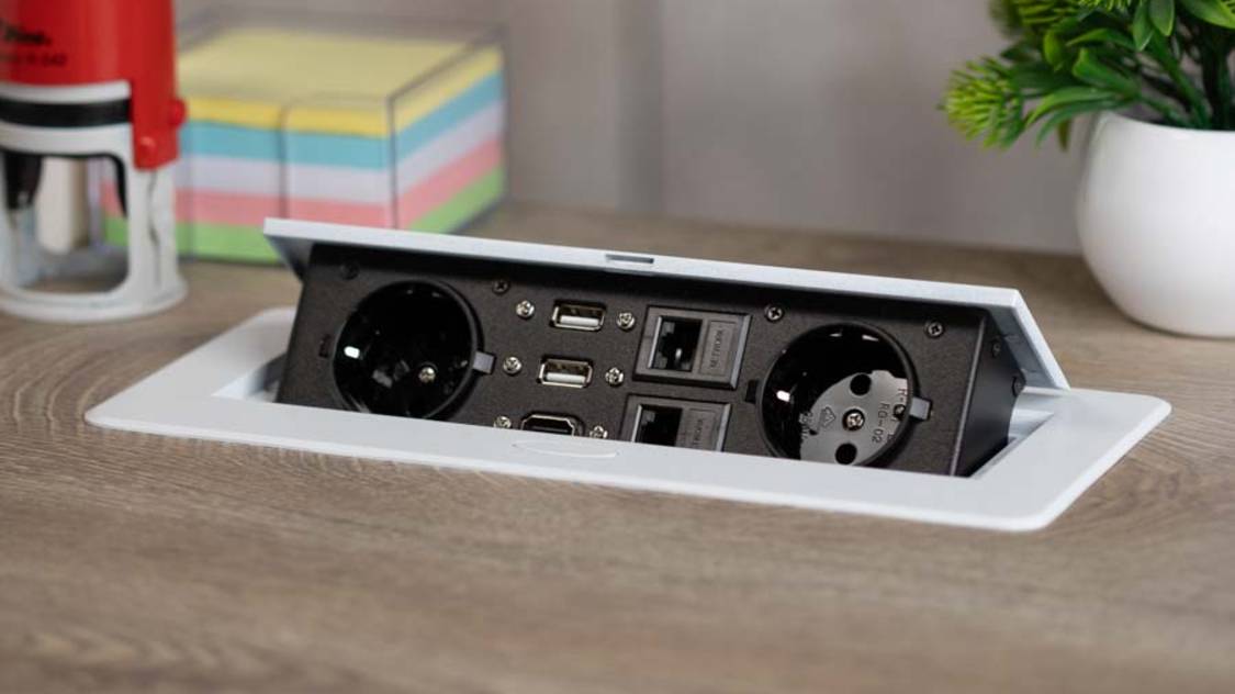 Выдвижной розеточный блок INRIOR серии TORO-77-10 (монтаж и установка)