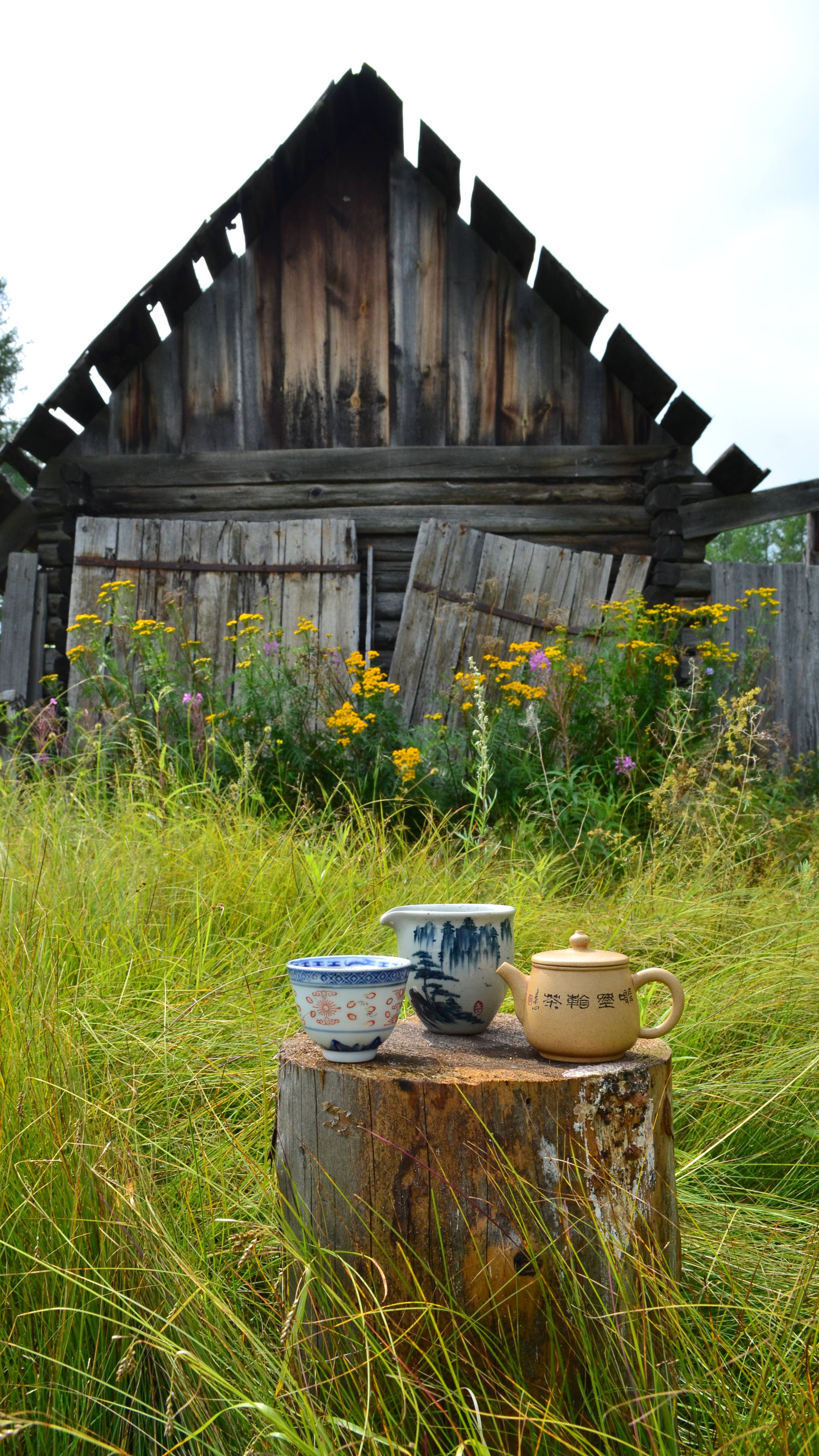 Чаепитие в деревне.