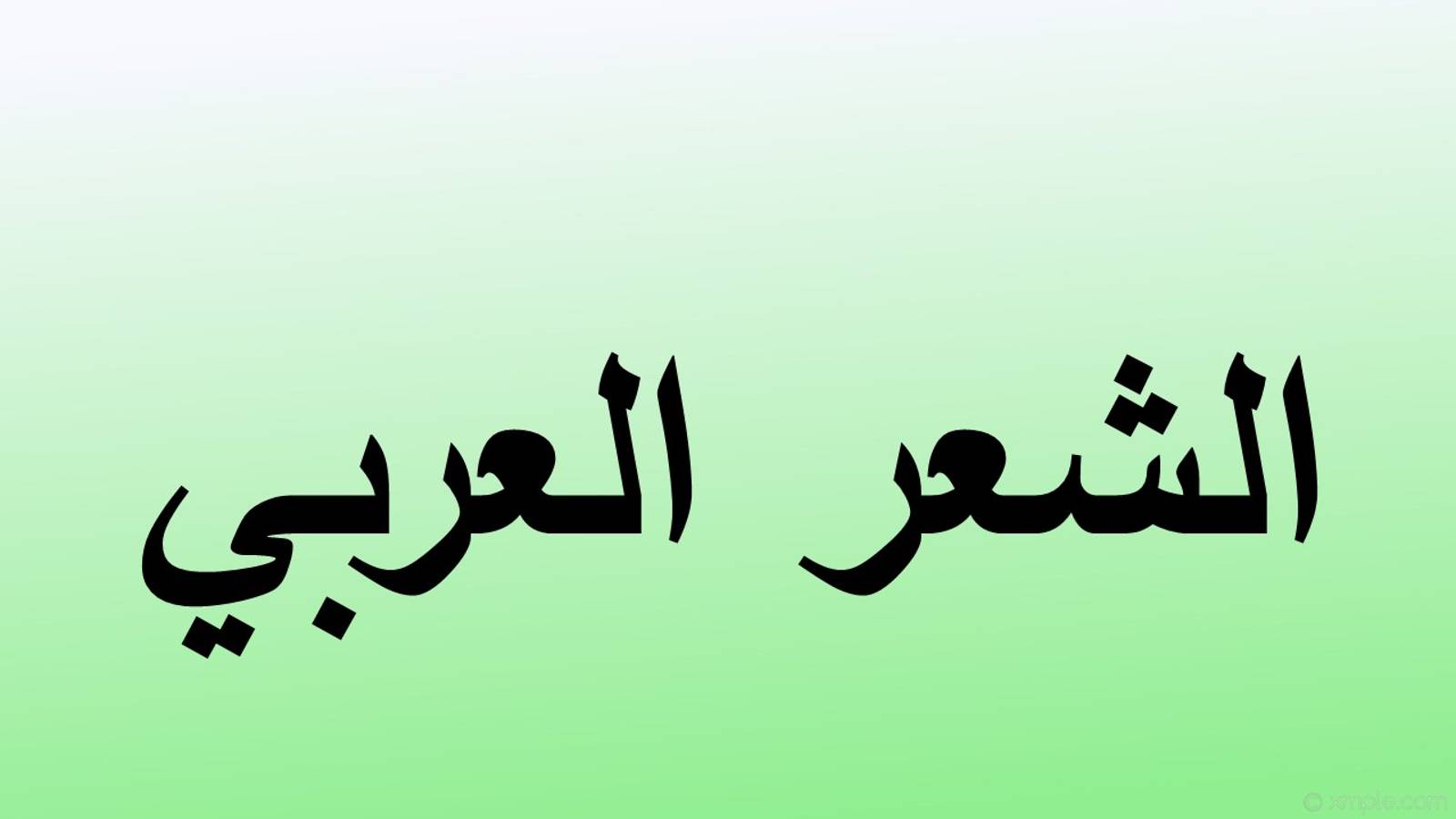 Арабская поэзия