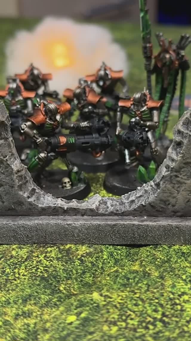 Рад-бомбардировка войск Некронов! Wathammer40k