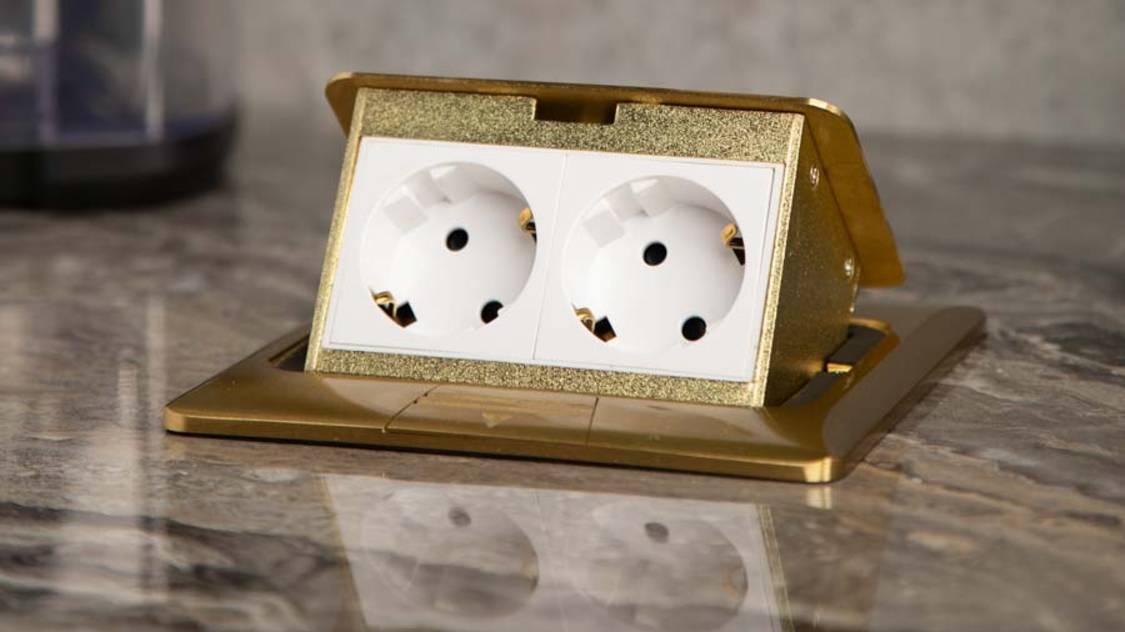 Выдвижной розеточный блок INRIOR серии DB-02-90 (монтаж и установка)