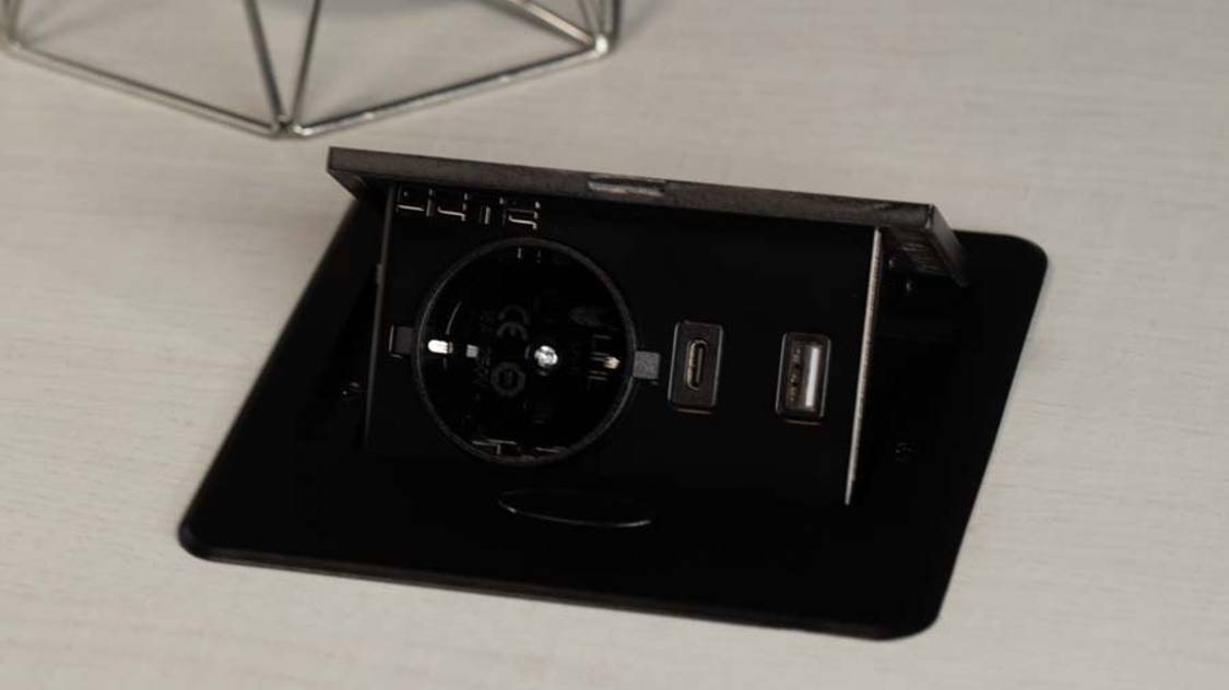 Выдвижной розеточный блок INRIOR серии POLO-20 (монтаж и установка)