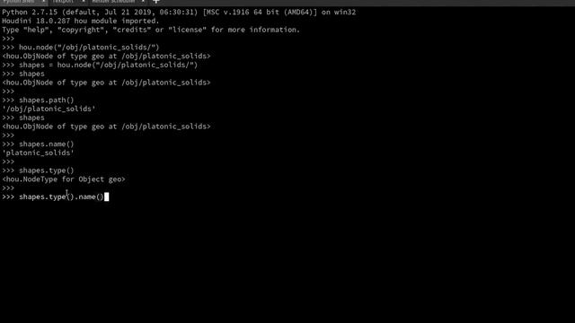Ноды и Python в Гудини